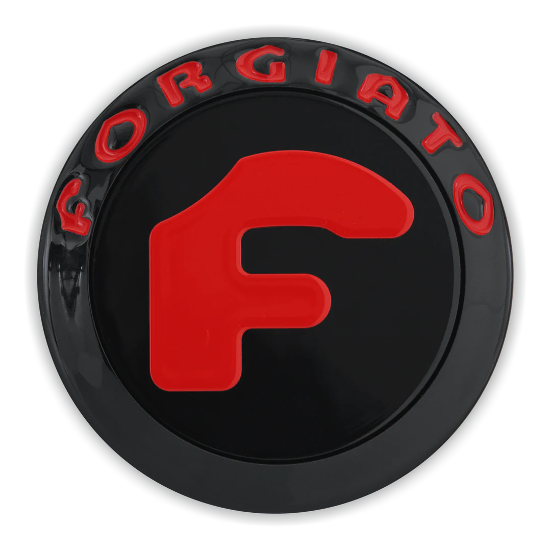 Forgiato Billet Standard Cap Black/Red – Rim Source